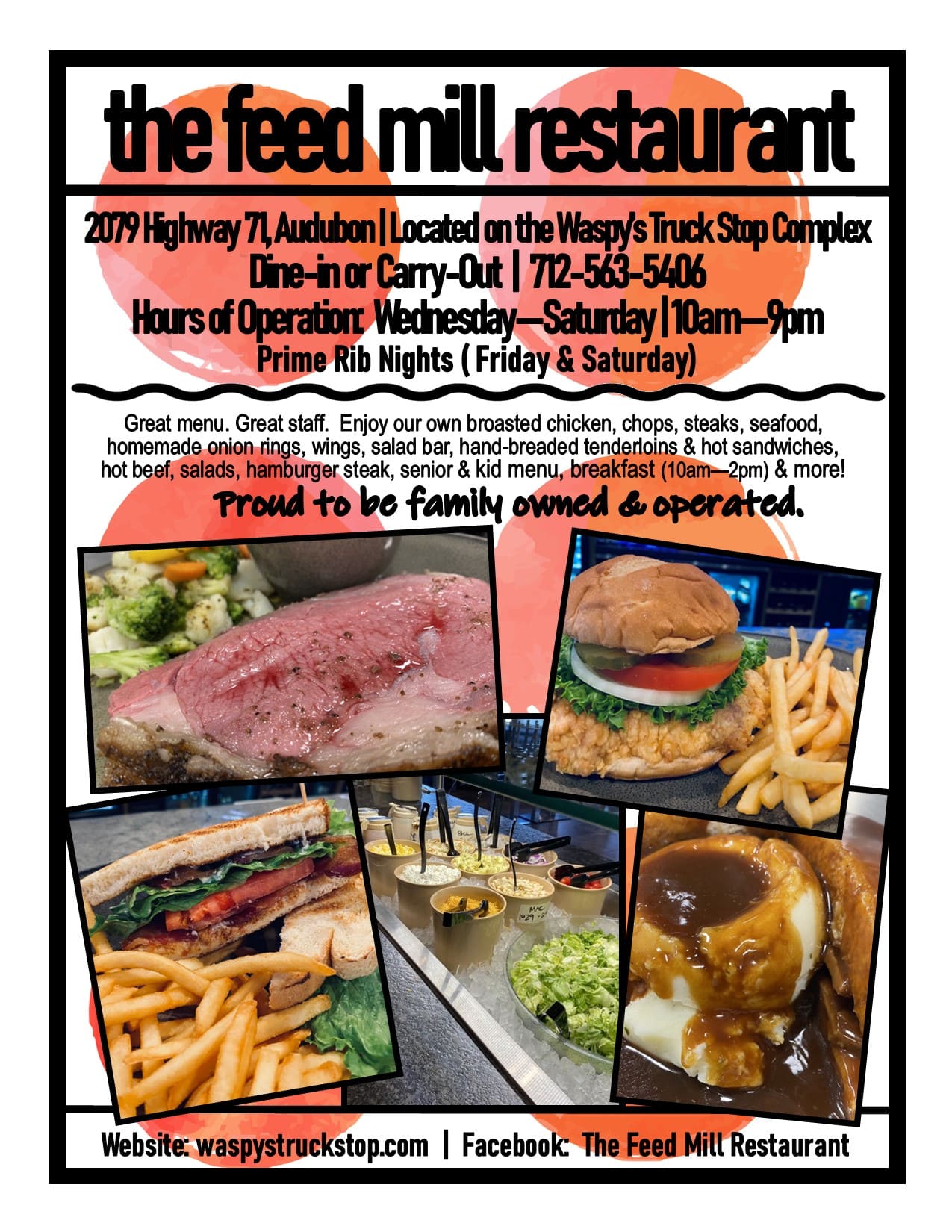 The Feed Mill Restaurant | Dine in or Carry Out